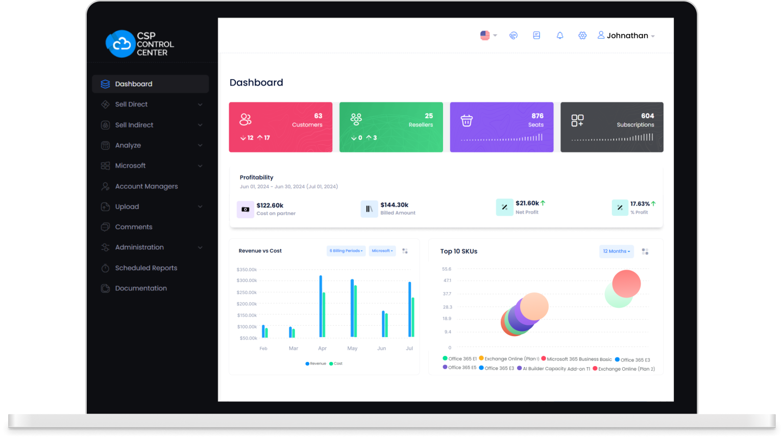 Microsoft CSP Subscription Management & Billing Automation Software